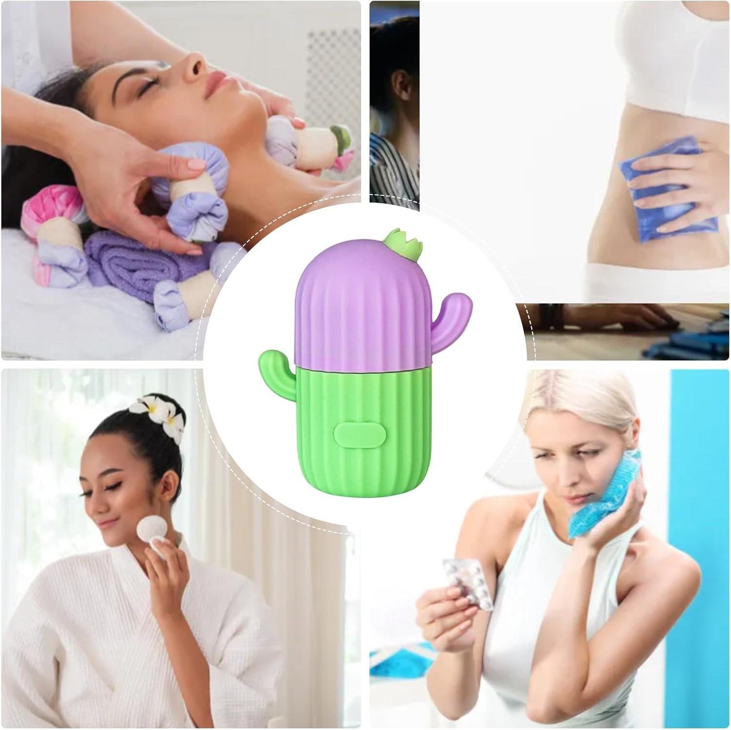 NEFLUM CAKTUS-EISROLLER: GUA-SHA Facial Roller & Ice Cube Maker for ...