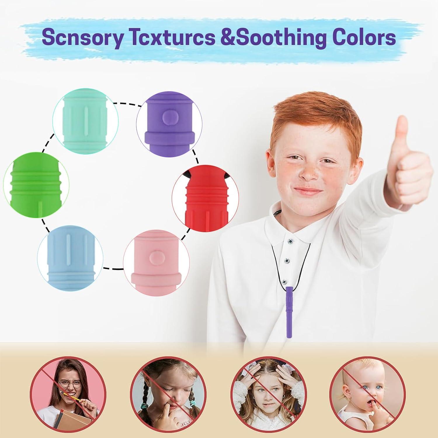 Seeway Sensory Kieletzeiten - Silicone Chewing Chains for Autistic ...