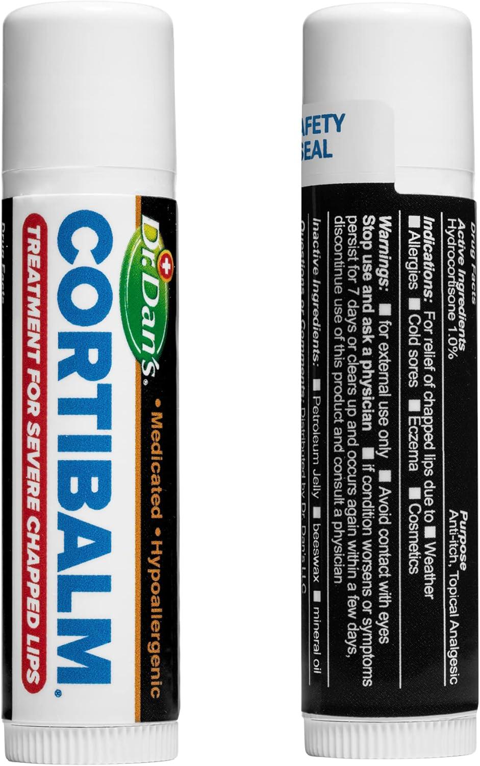 Dr. Dan's Cortibalm 4-Pack: Healing Lip Balm for Severely Chapped Lips ...