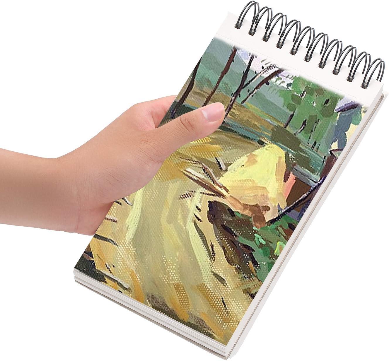 Bachmore 5.5X8.5 Inch Sketchpad - 100 Sheets Spiral Bound Sketch Book for Artists | Marker Art ...