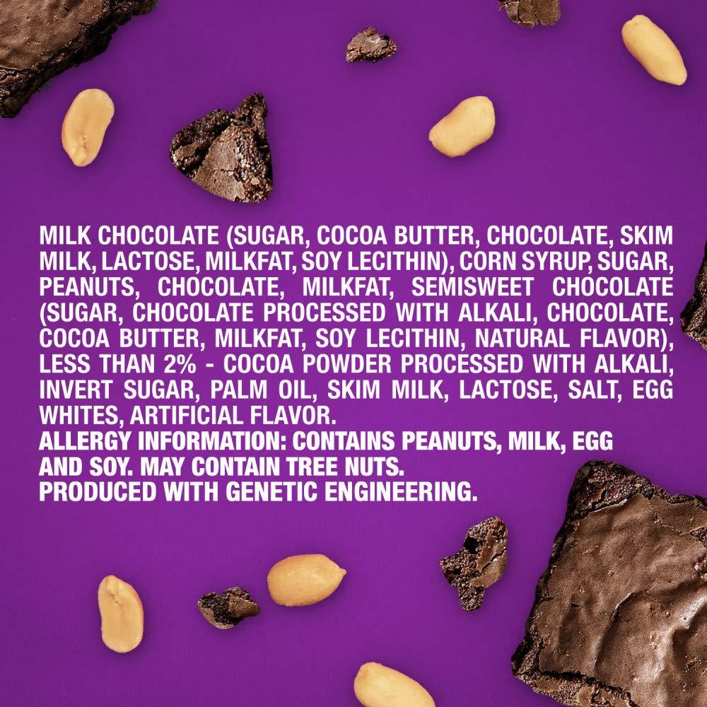 Snickers Peanut Brownie Squares Full Size Chocolate Candy Bar 1.2 oz ...