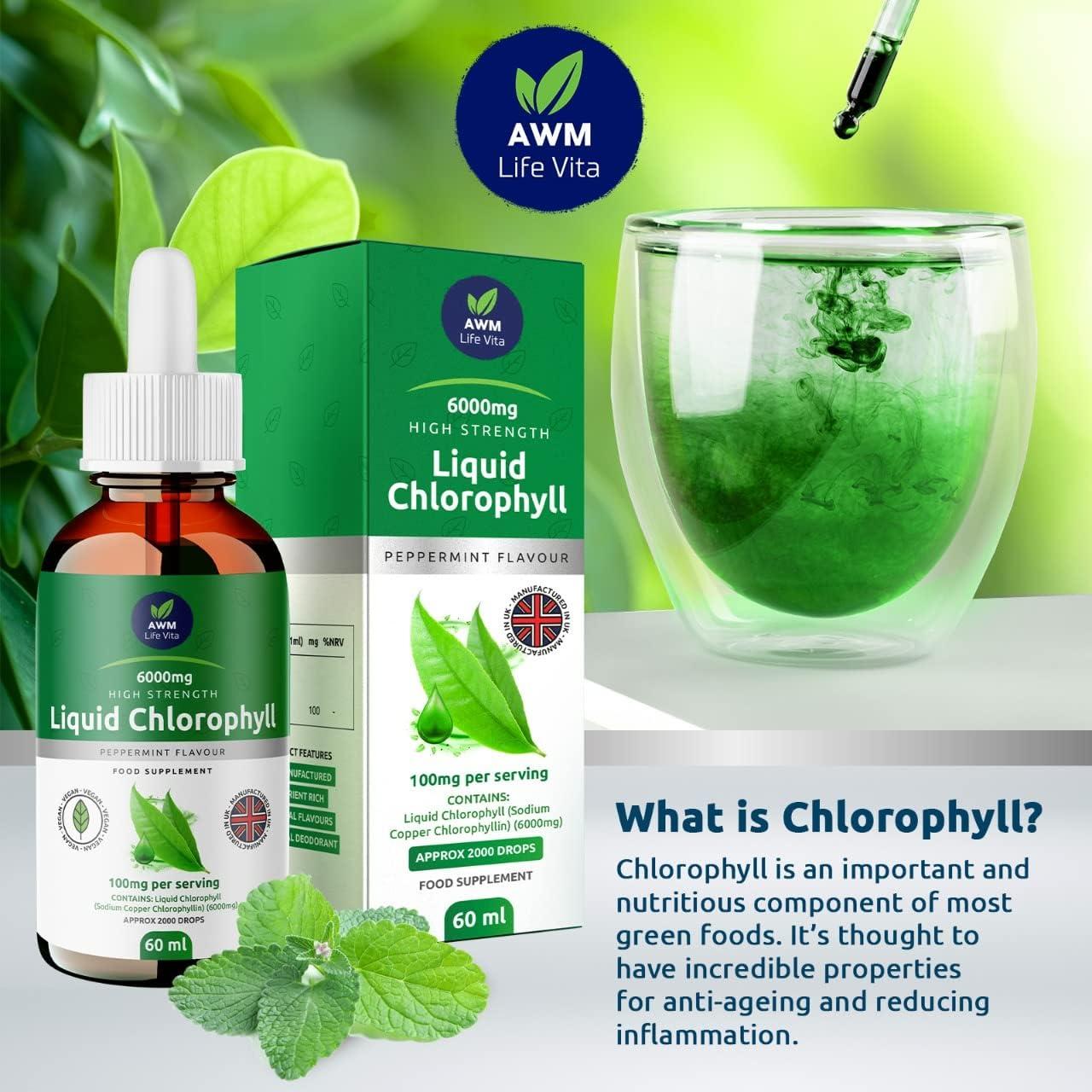 High Strength Chlorophyll Liquid Drops for Water - 60ml | 2 Month ...