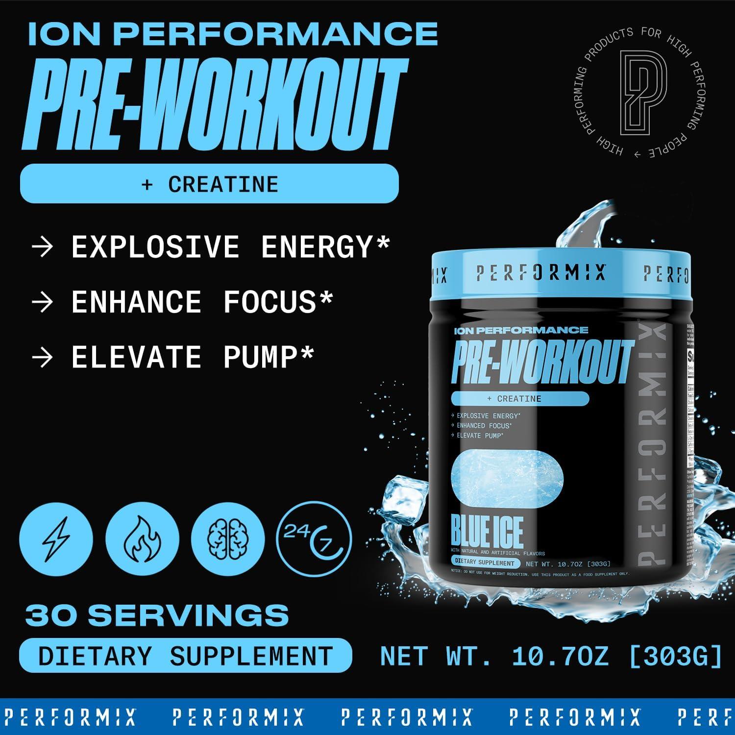 Performix ION Pre-Workout Powder - Explosive Energy, Enhanced Focus ...