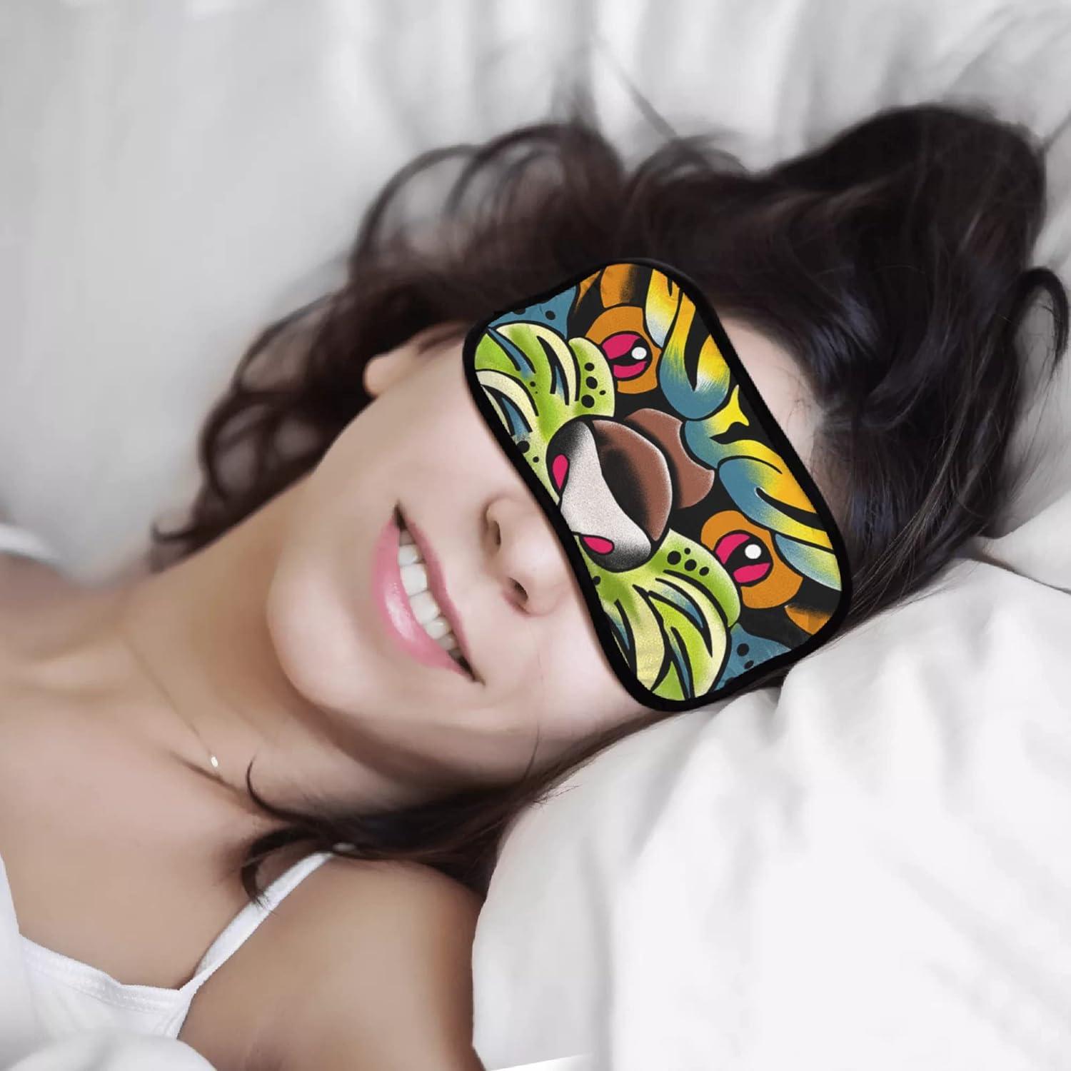 Personalized Custom Sleep Mask - Soft Eye Mask with Adjustable Strap ...