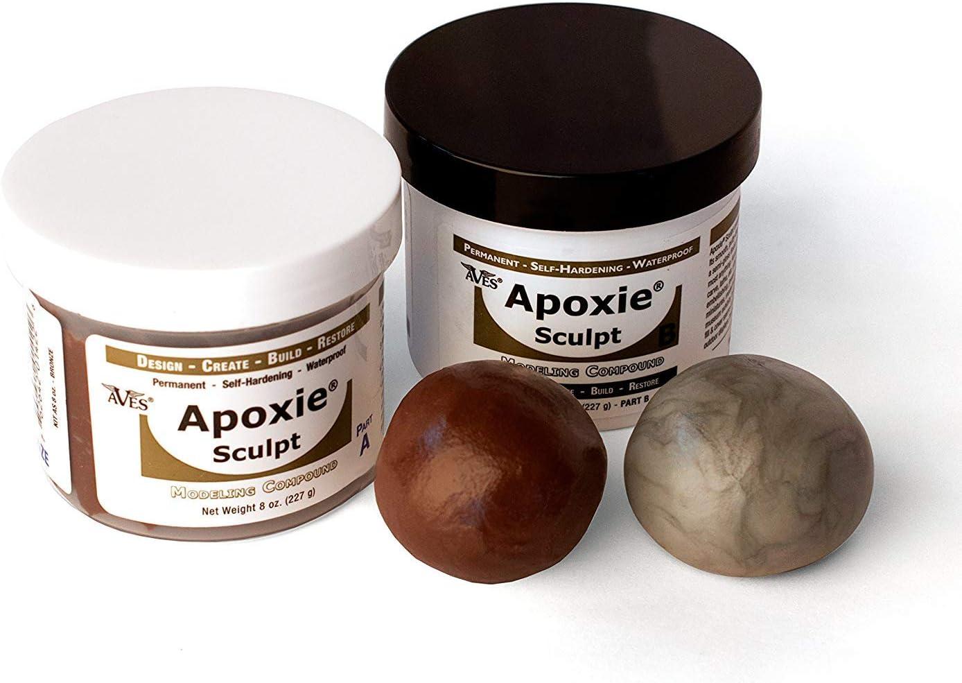 Aves Apoxie Sculpt - 2 Part Modeling Compound (A & B) - 1 Pound, Bronze