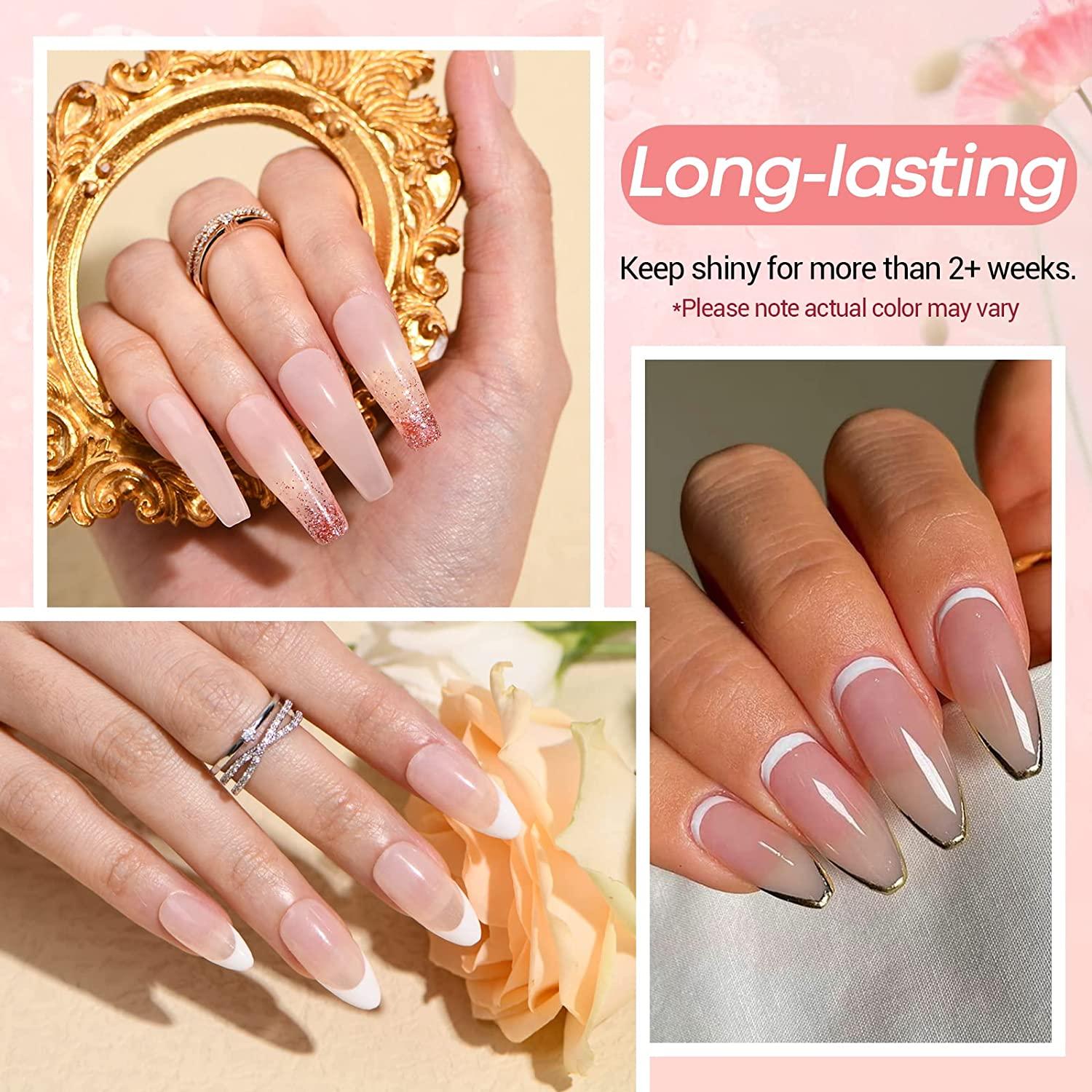 AZUREBEAUTY Translucent Sheer Pink Dip Powder - 2Oz/56g - Basic Semi ...