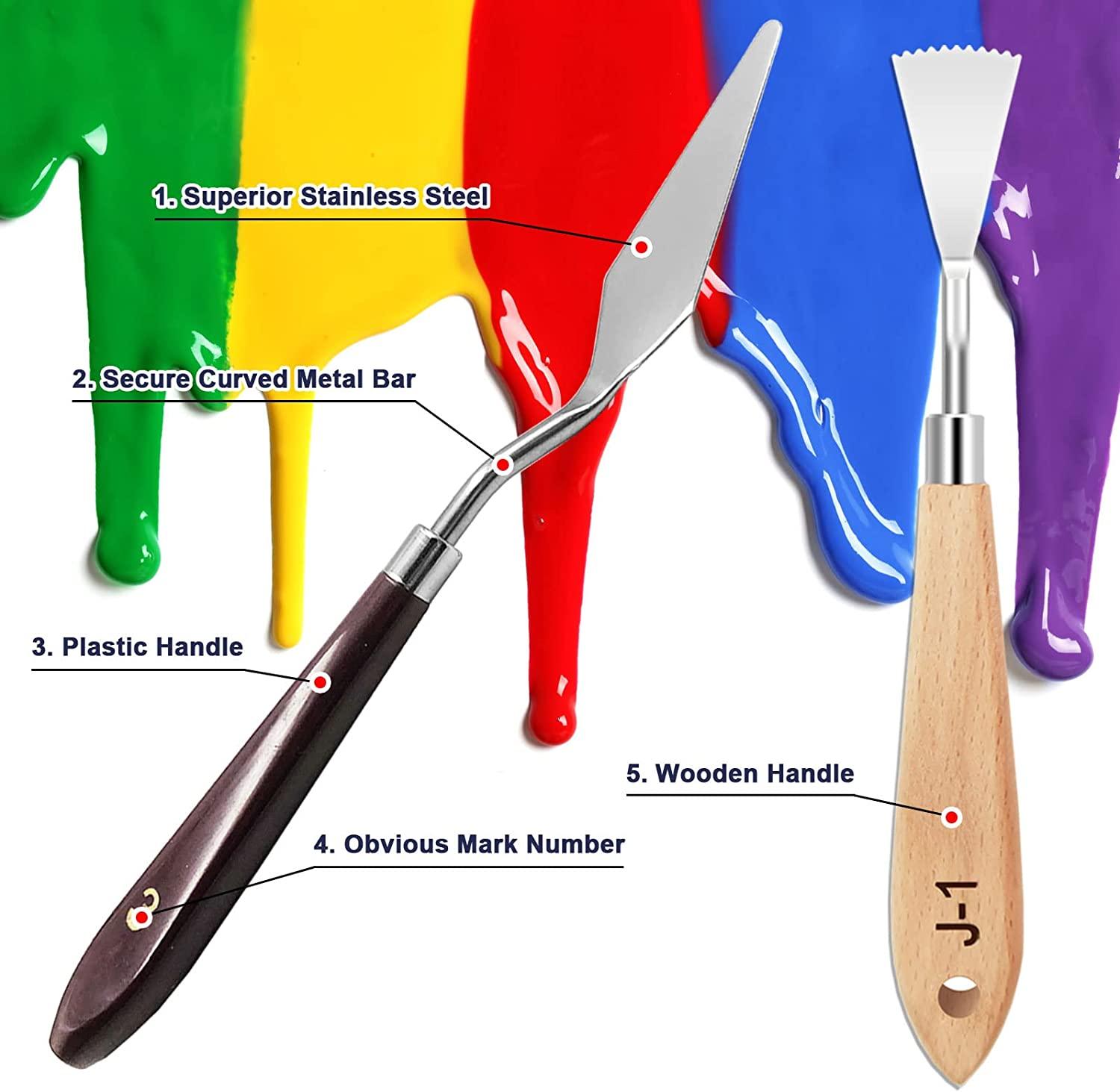 11 Piece Stainless Steel Spatula Palette Knife Set - Professional ...