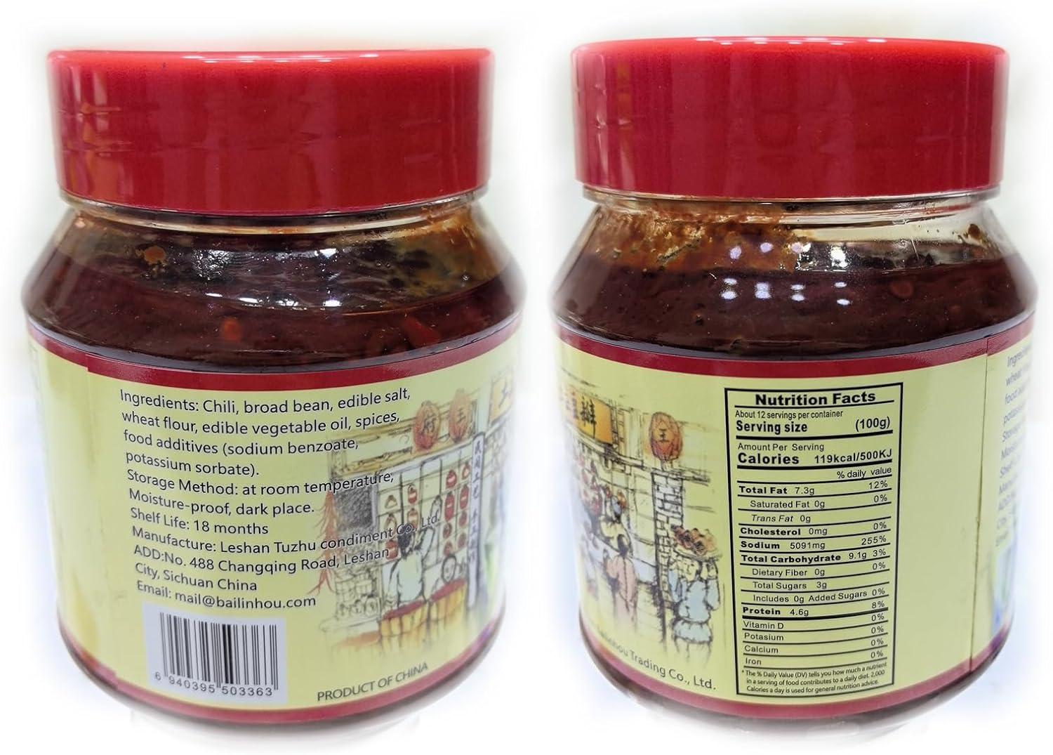 Premium Pixian Broad Bean Paste with Chilli Oil Chinese Doubanjiang ...