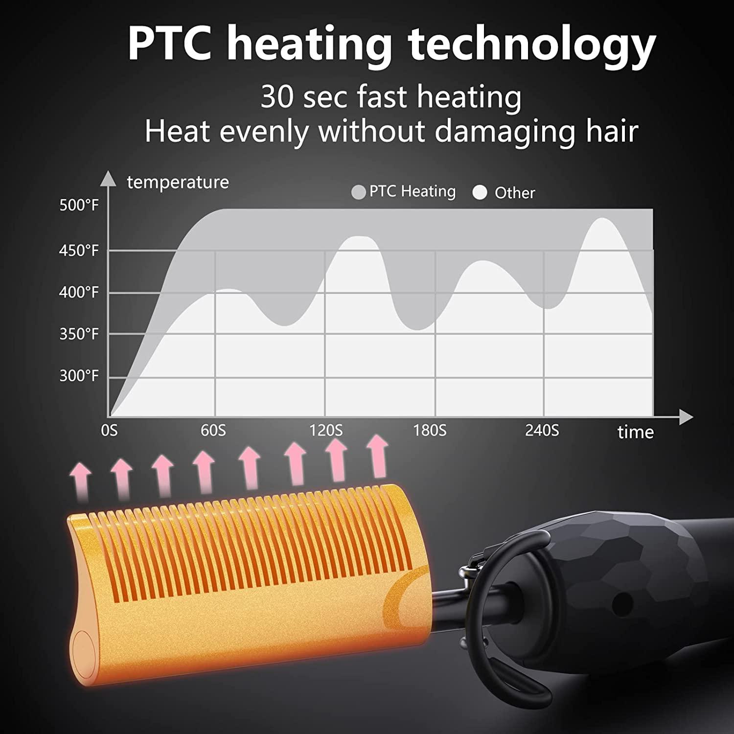 Dan Technology Hot Comb Hair Straightener | 15 Adjustable Temperatures ...