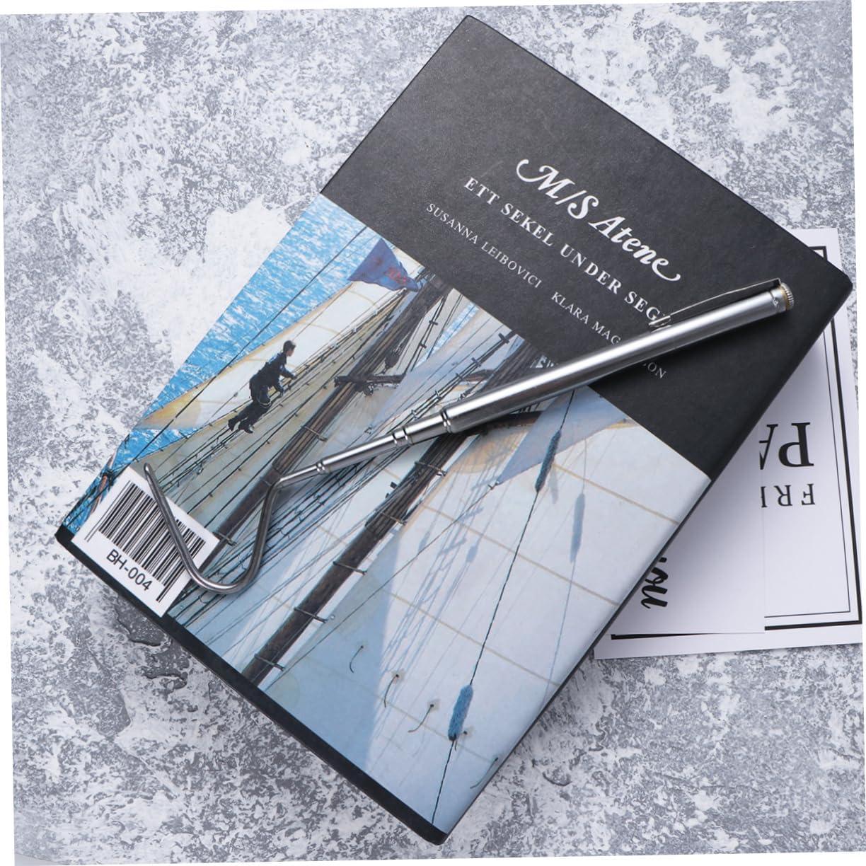 POPETPOP telescoping pole with hook pocket stainless steel snake tong ...