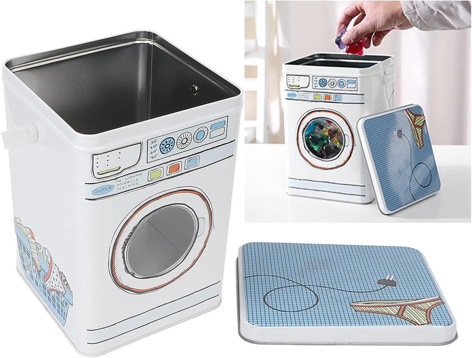 Laundry Powder Container Metal Laundry Detergent Canister Container ...