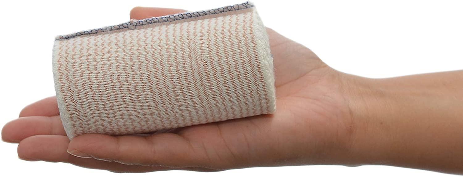 Dealmed 4 Elastic Bandage Wrap with Self-Closure - Pack of 10 | 5 Yards ...