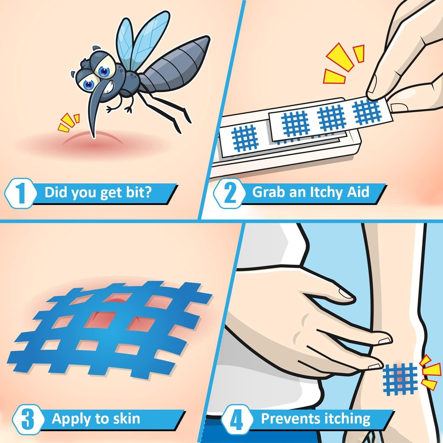 Bug Bite Itch Relief Patches - Instant Relief for Mosquito, Midge, and ...