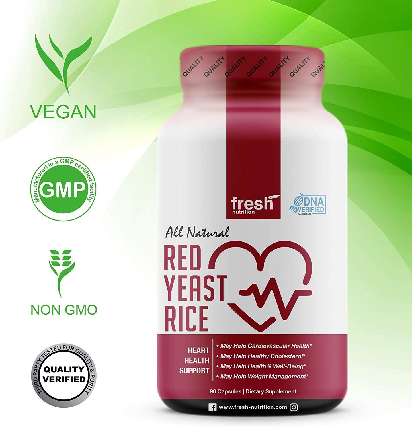 DNA Verified Red Yeast Rice Extract Powder - Non-GMO, Vegan Friendly ...