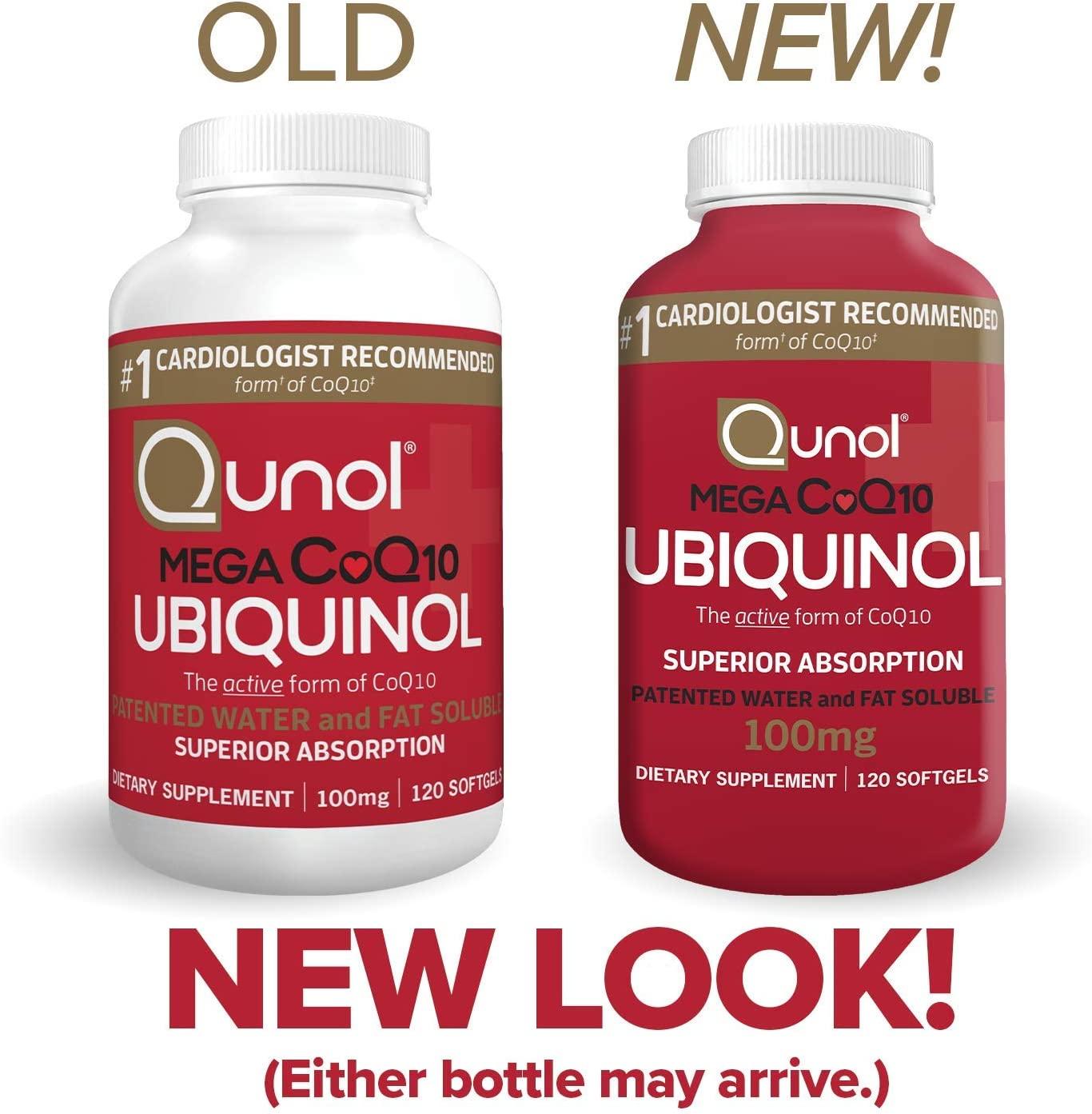 Qunol Mega Ubiquinol CoQ10 100mg | Superior Absorption | Antioxidant ...