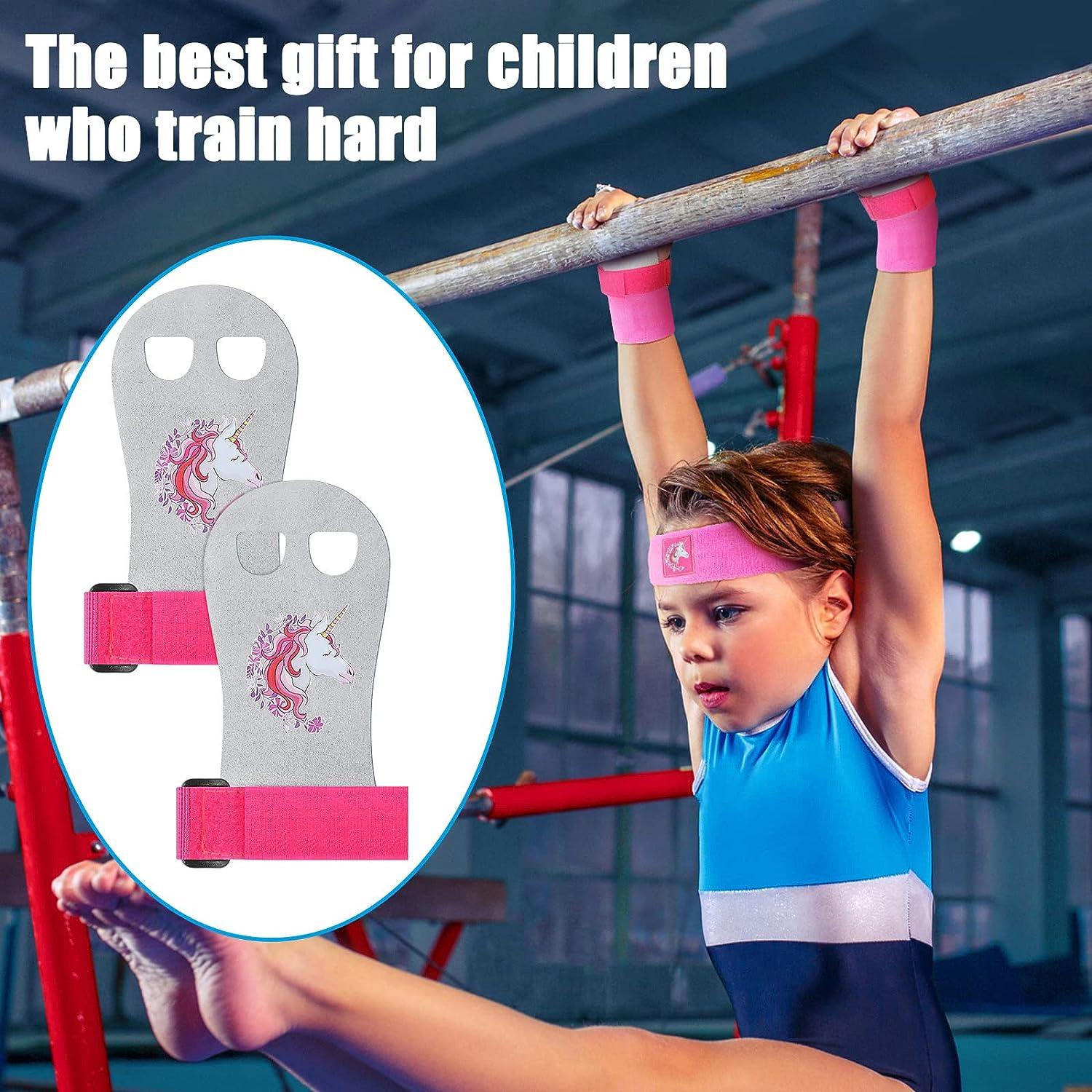 Unicorn Gymnastics Grips Set for Girls Kids - Pink Medium | 5 Pcs Hand ...