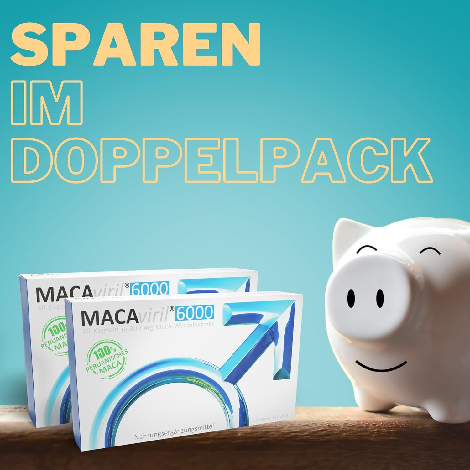 High Dose Maca Capsules for Men | 6000 mg Daily | Vegan | Original ...