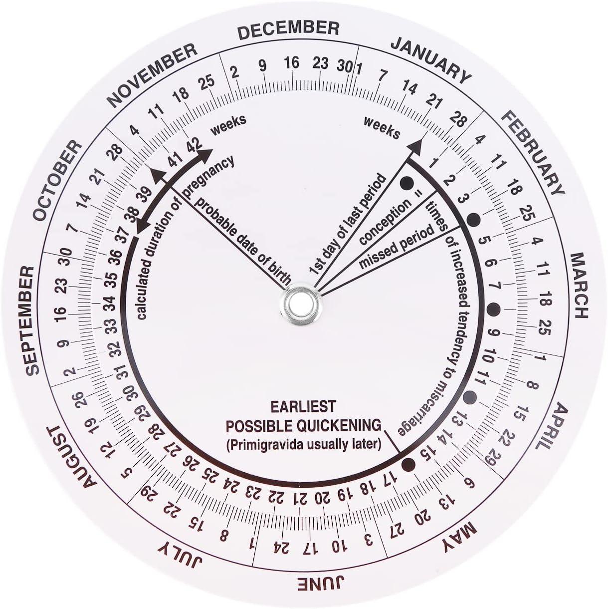 Pregnancy Wheel Due Date Calculator - OB-GYN, Midwives, Nurses ...