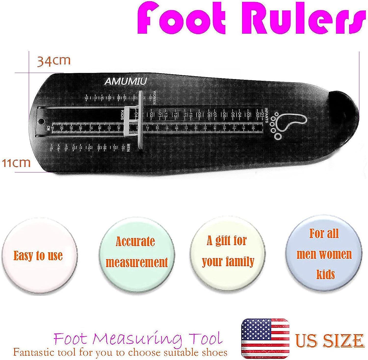 AMUMIU Shoe Measuring Device for Kids & Adults - Feet Measurement Ruler ...