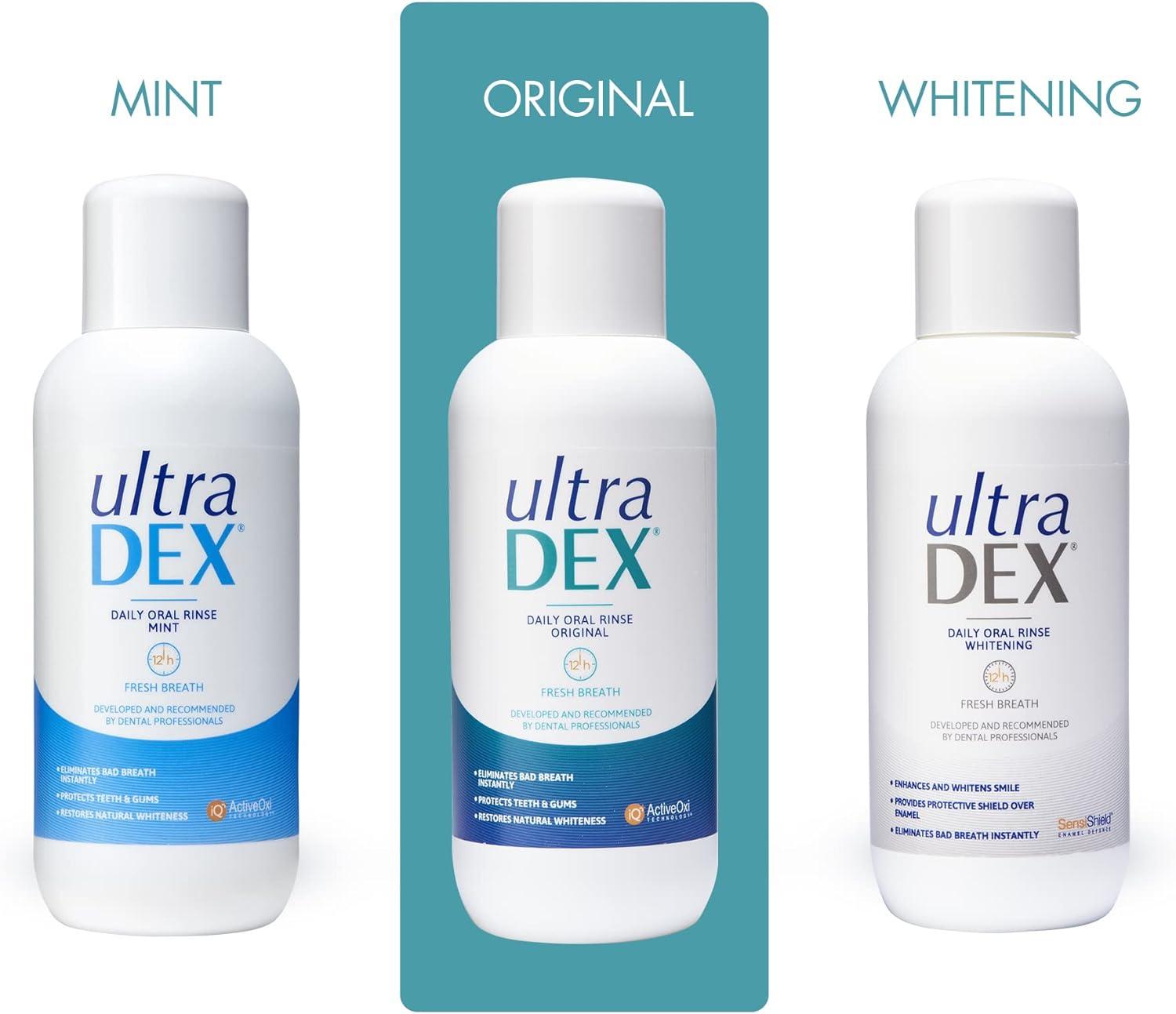 UltraDEX Daily Oral Rinse Original 6 x 500ml - Fresh Breath Mouthwash ...