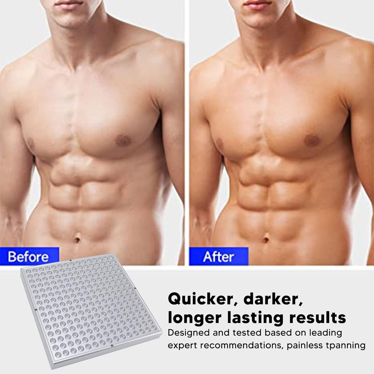 Blue Light Therapy Tanning Lamp with 225 LEDs | Full Body & Face ...