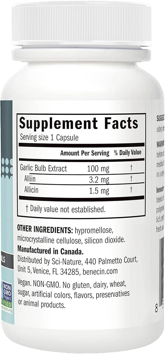 Benecin 1500mcg Stabilized Allicin Capsules | Enhanced with SAC ...