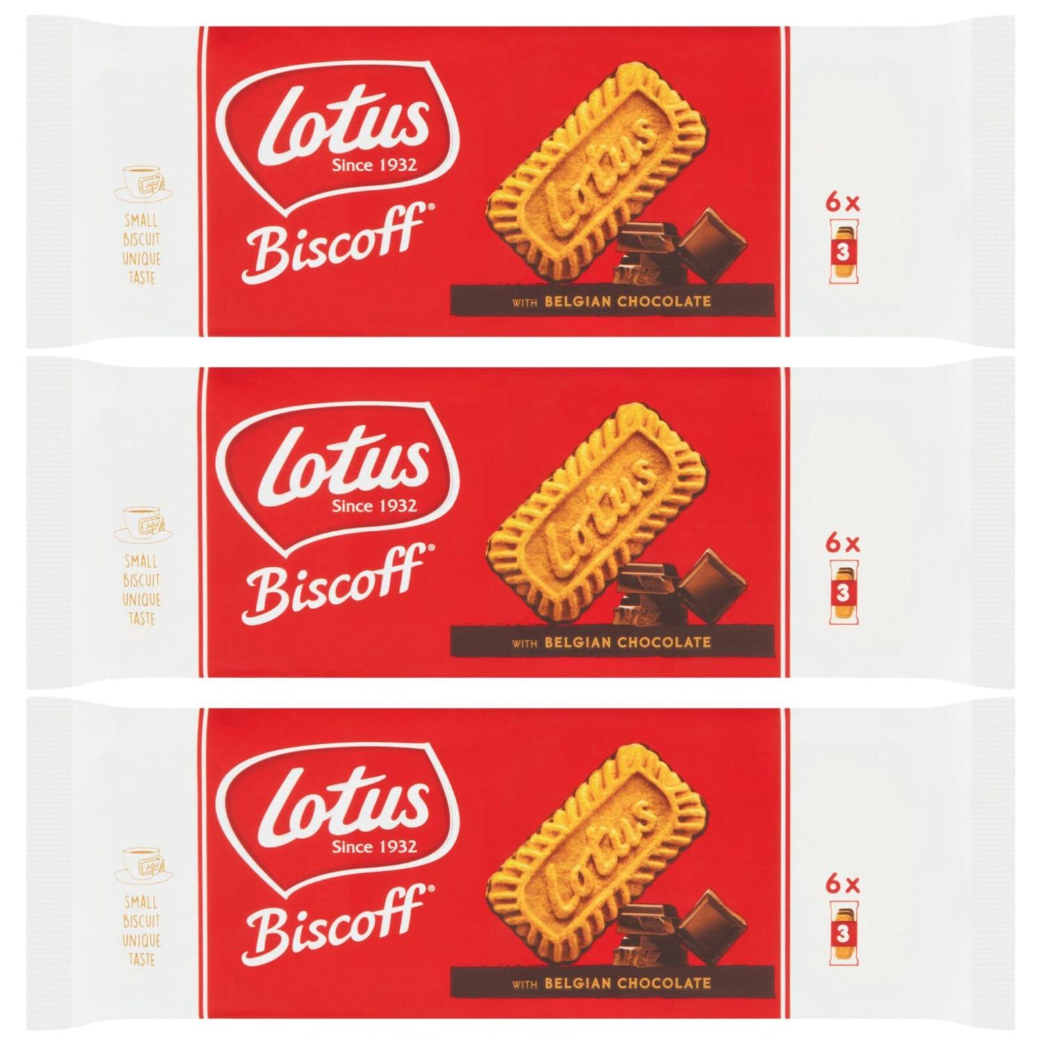 Biscuits Bundle Containing Lotus Biscoff with Belgian Chocolate 132g ...