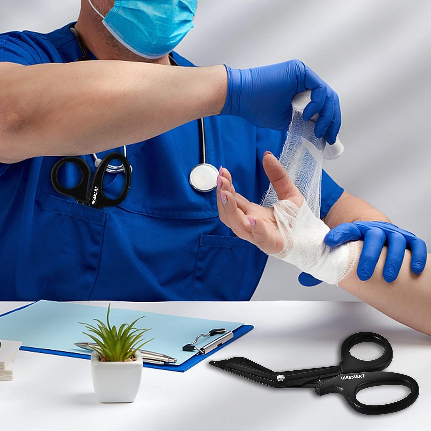 RISESMART Trauma Shears - 7.5 Medical Scissors for Nurses, Stainless ...