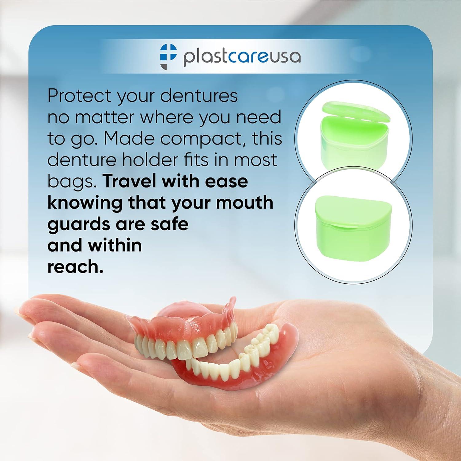 Denture Case 5-Pack - Dental Box for Teeth & Retainers - Travel ...