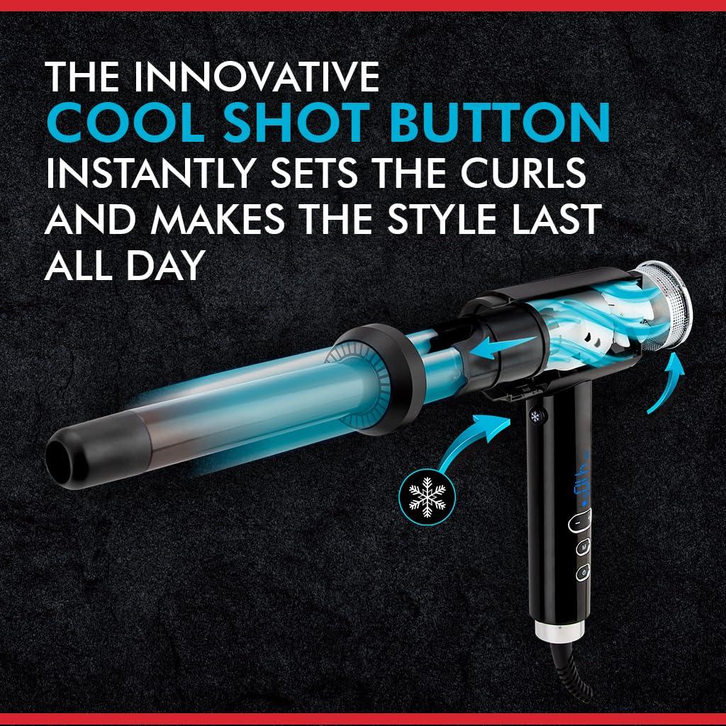 CHI Lava Curl Shot - Hair Curling Wand for Voluminous Shiny Curls ...