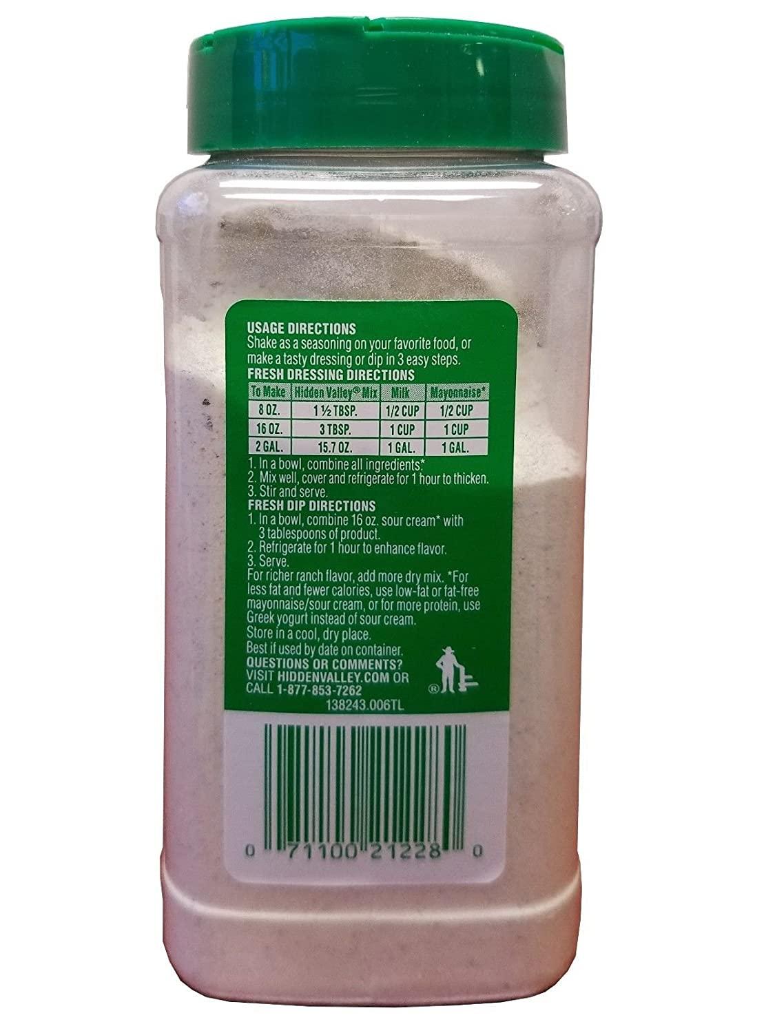 Hidden Valley Ranch Homestyle Seasoning & Salad Dressing Mix Powder 15. ...