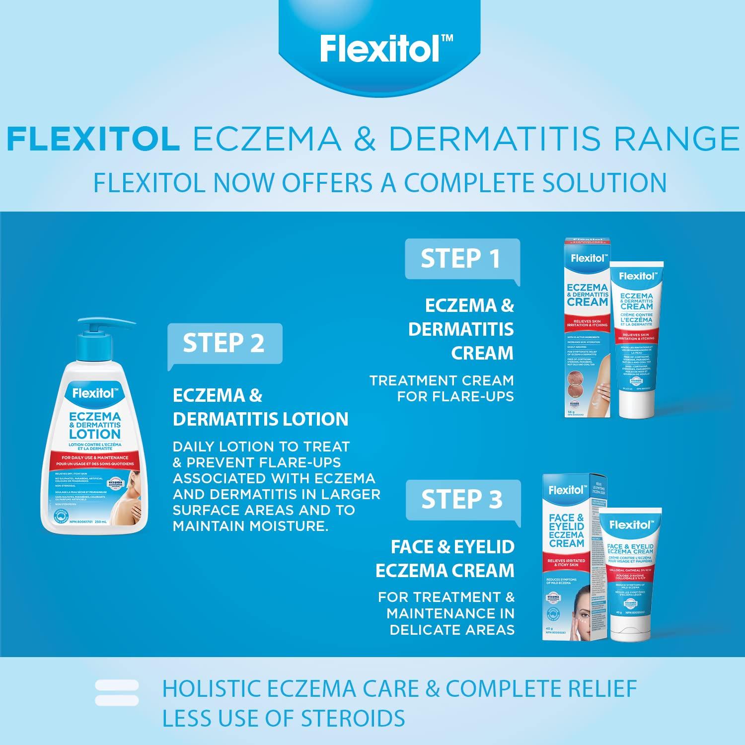 Flexitol Naturals Eczema Cream for Symptomatic Relief of Eczema Dermatitis