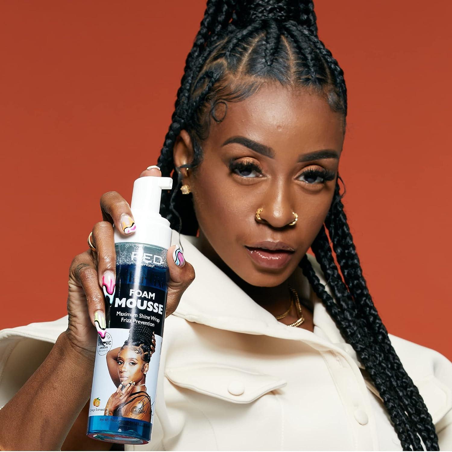 Red by Kiss Foaming Mousse with Jamaican Black Castor Oil for Maximum ...