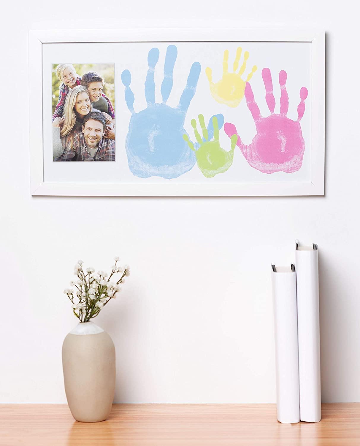 Tiny Ideas Family Handprint Frame and Paint Kit - DIY Family Craft ...