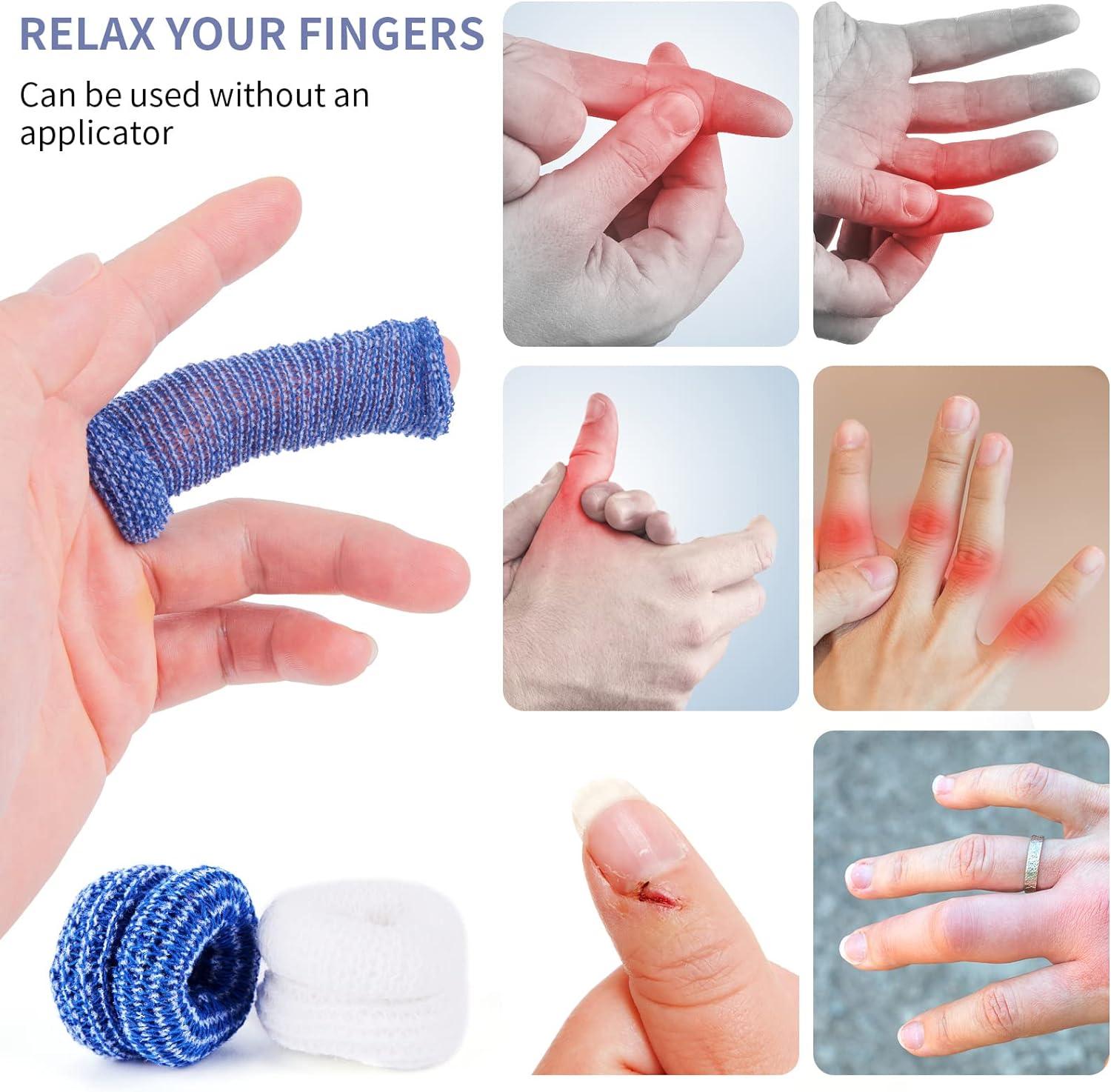 20 Pieces Finger Cots Finger Bandage Tubular Dressings for Finger Tips ...
