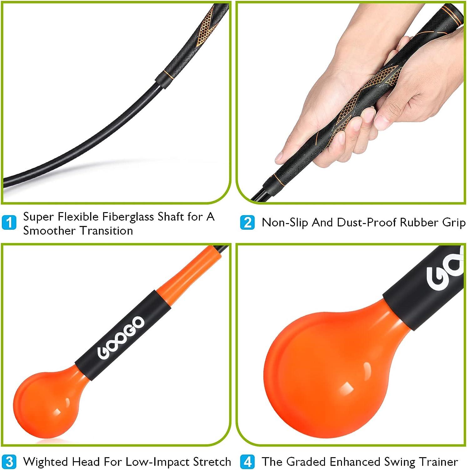 GOOGO Golf Flex Swing Trainer Aid 48/40 - Golf Training Equipment with ...