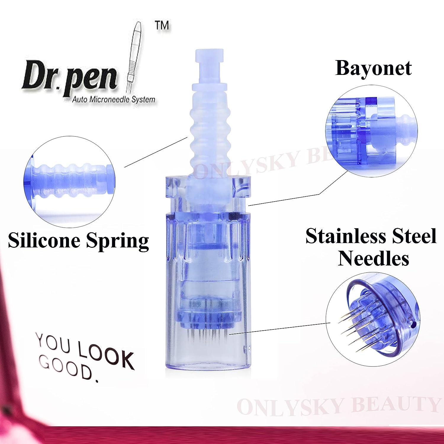 Dr.pen Ultima A6 10Pcs Replacement Cartridges - 12 Bayonet Slot | Buy ...