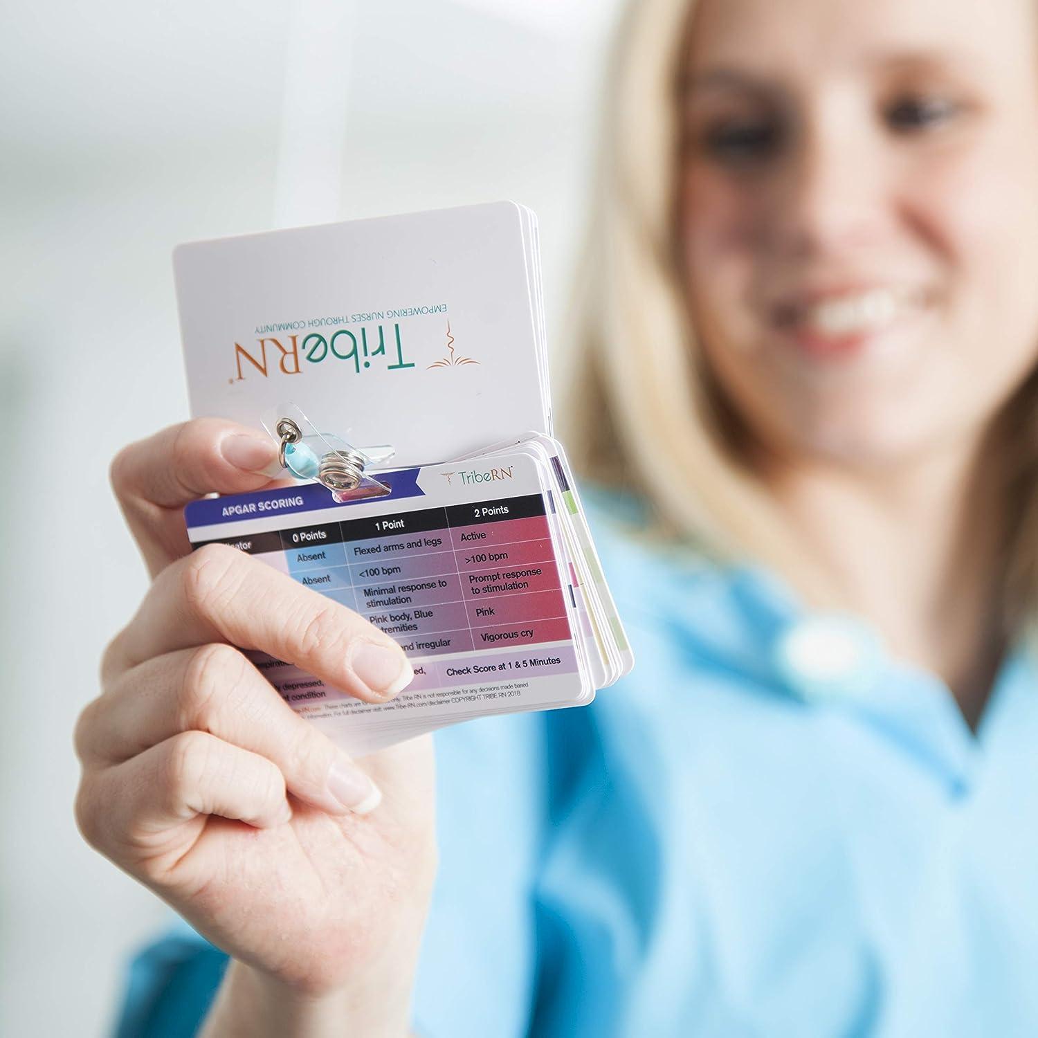 Cardiac BadgeGuru Set by Tribe RN - 5 Nursing Badge Reference Cards for ...