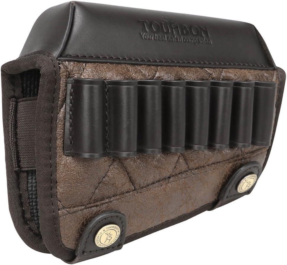 TOURBON Shotgun 20 Gauge Cartridge Holder & Rifle Cheek Rest Bag ...