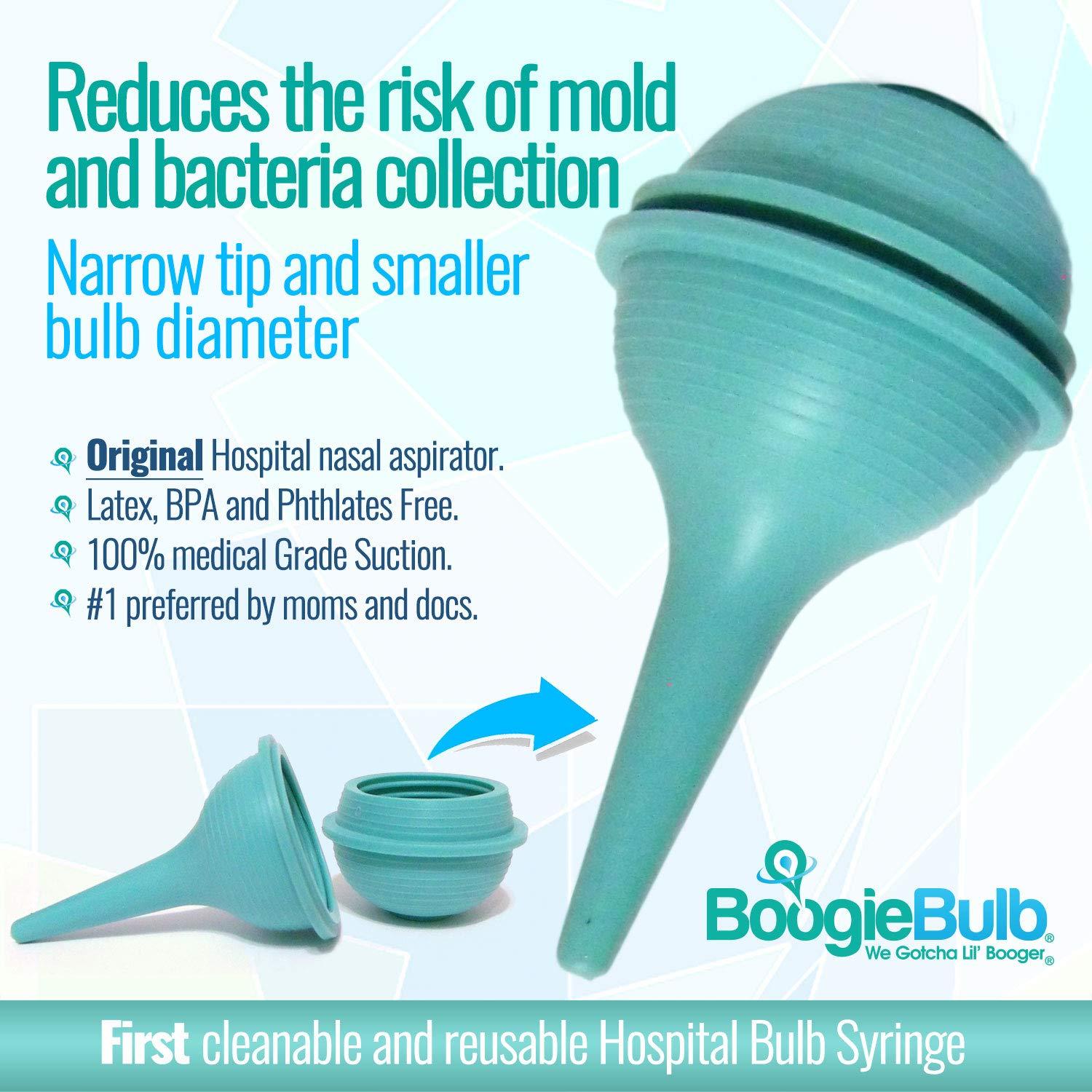 BoogieBulb Baby Nasal Aspirator | Reusable & Cleanable Nose Suction for ...