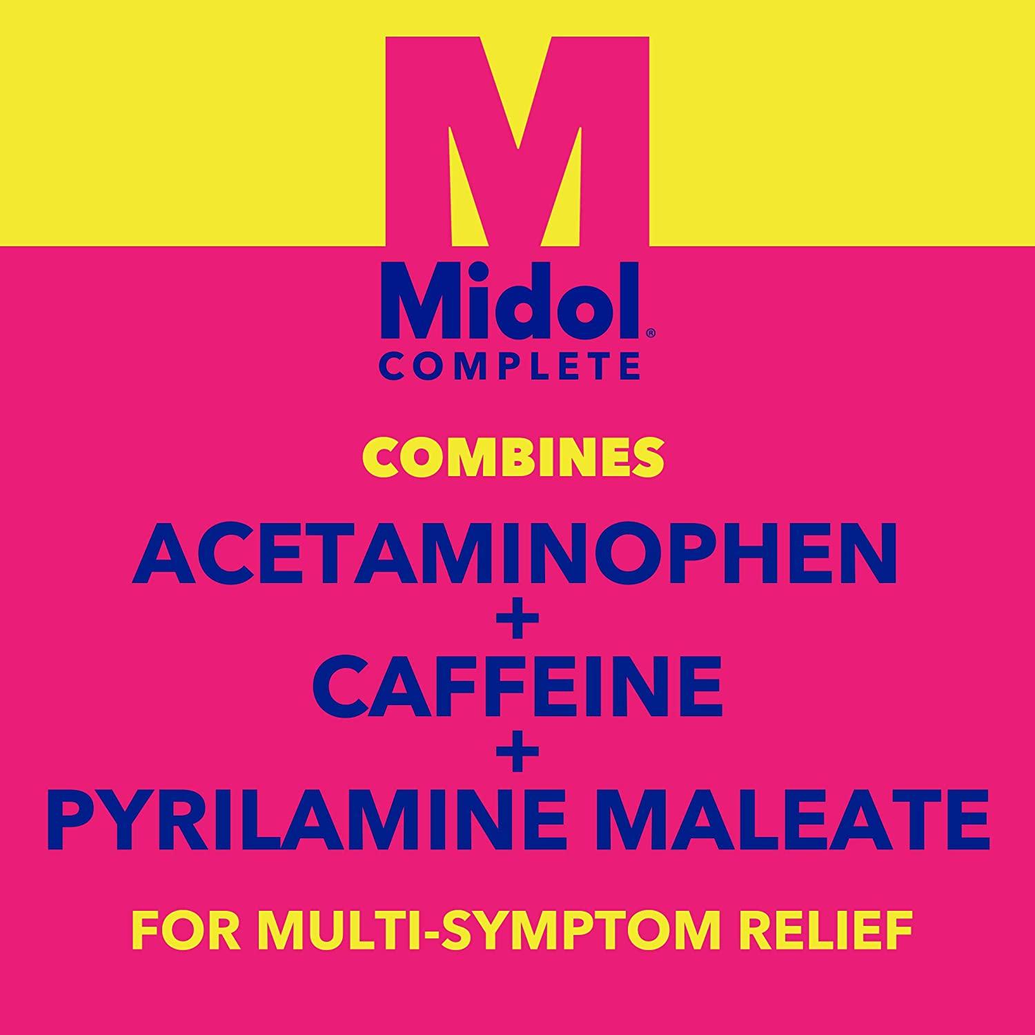 Midol Complete Maximum Strength Caplets - 16 ct - Multi-Symptom Relief ...