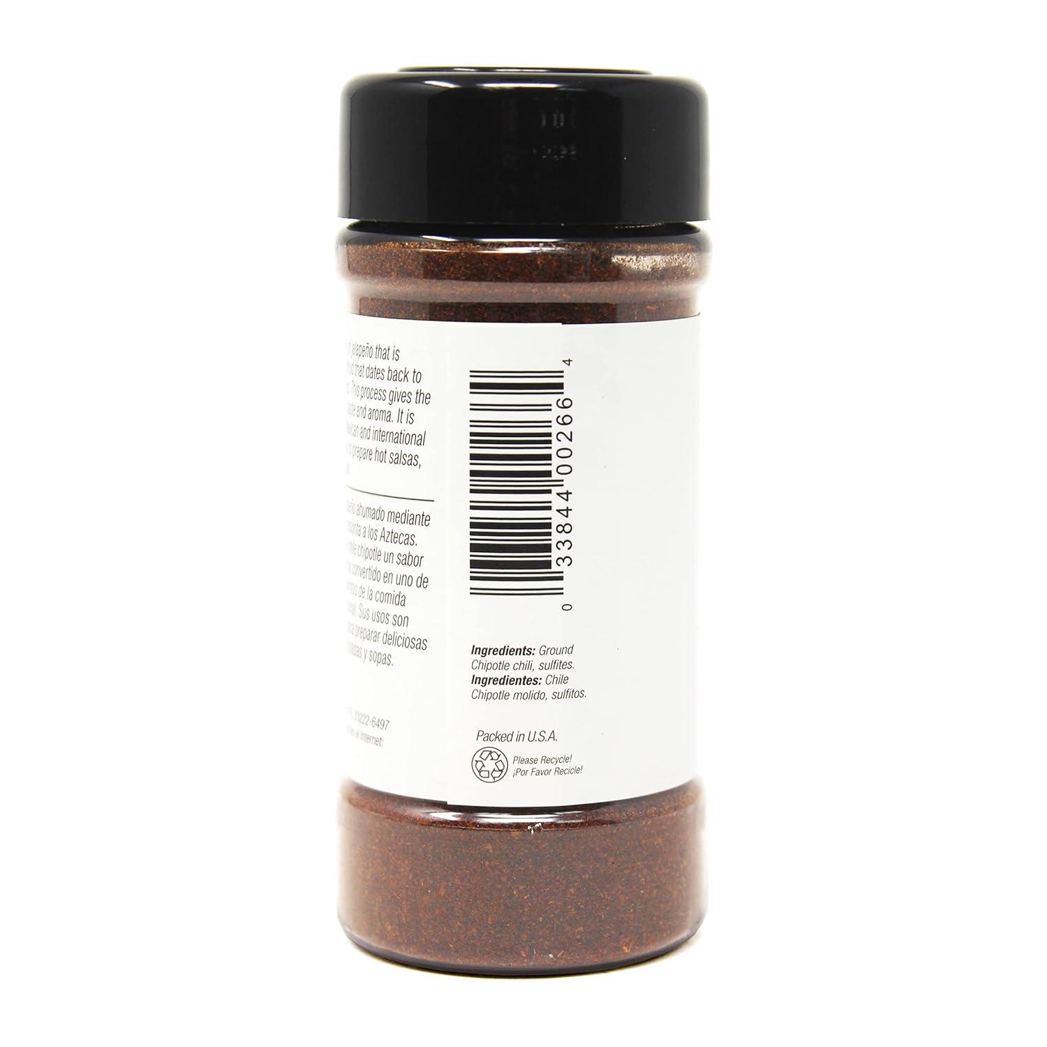 Badia Chipotle Ground 2.5oz (Pack of 8) - Smoky and Spicy Flavor ...