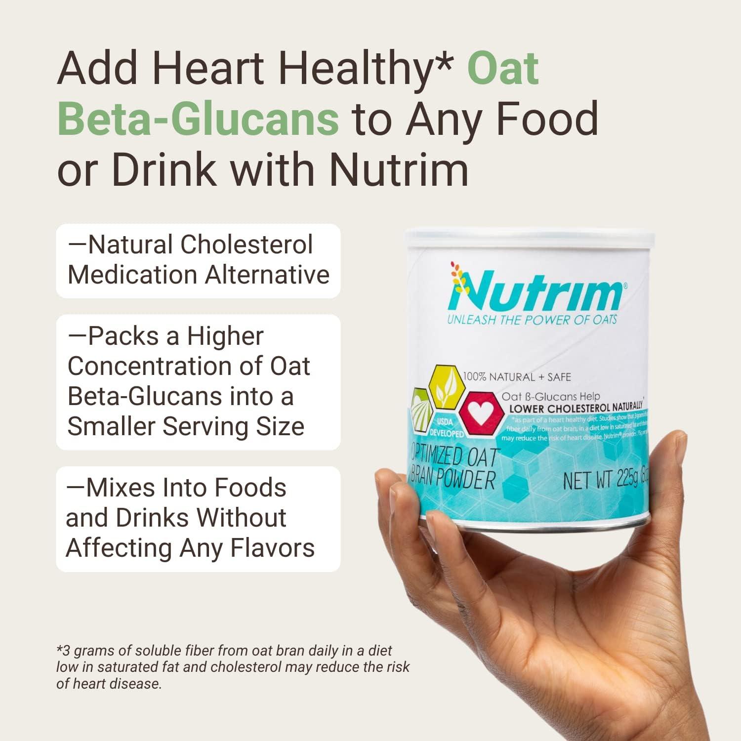 Nutrim Oat Bran Powder with 750mg Beta Glucan | Cholesterol Management ...