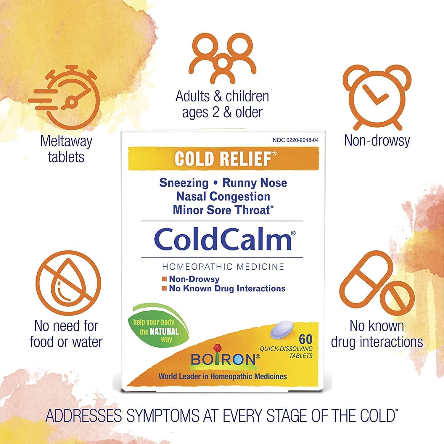 Boiron Coldcalm 60 Quick-Dissolving Tablets - Pack of 5 | Buy Now with ...