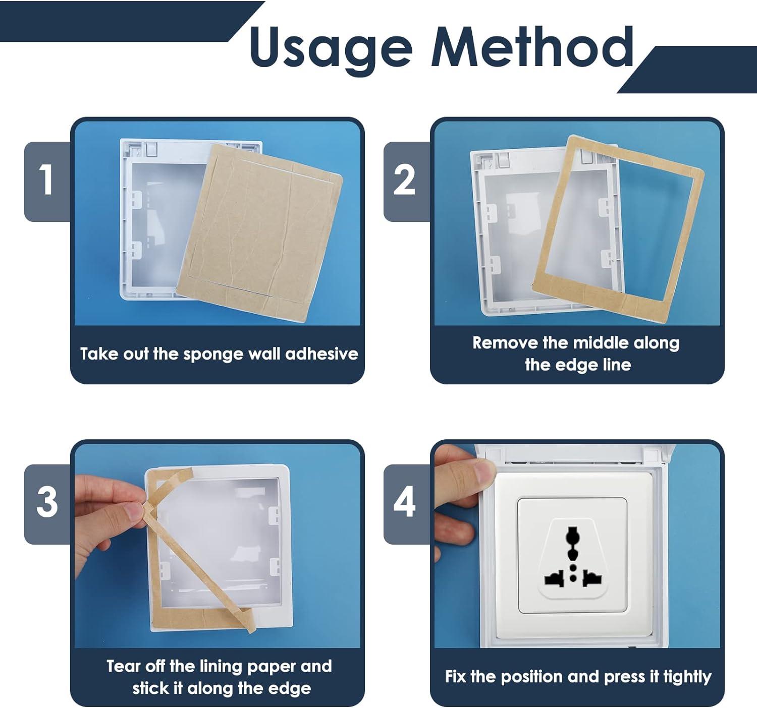 UK Socket Cover Box 2PCS Childproof Electrical Outlet & Plug Protector ...