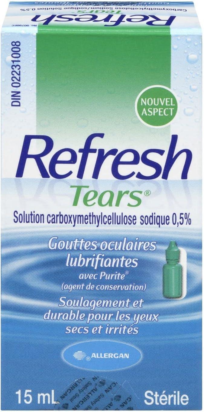 Buy Allergan Refresh Tears 0.5 oz - Eye Drops for Mild to Moderate Dry ...