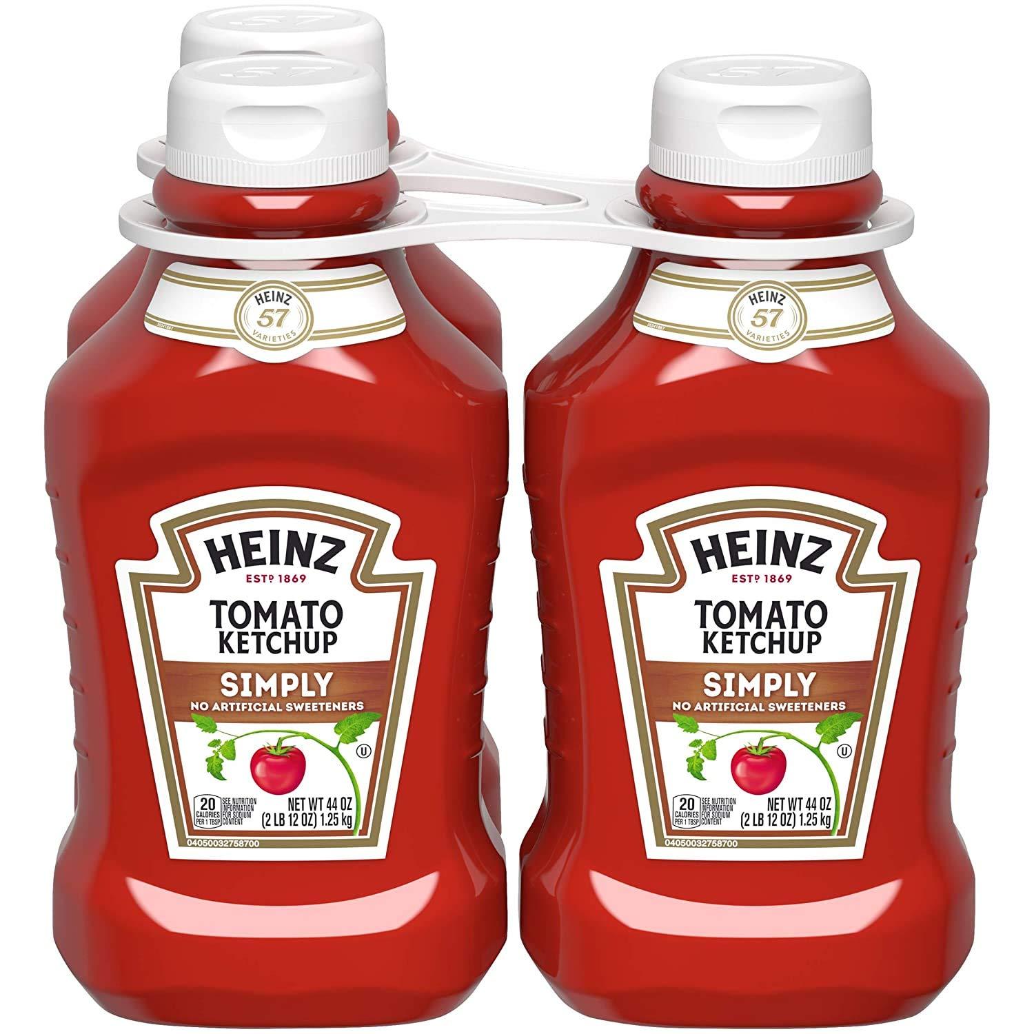 Heinz Simply Heinz Tomato Ketchup - 3 Pack (44 oz each) | Buy Now in ...