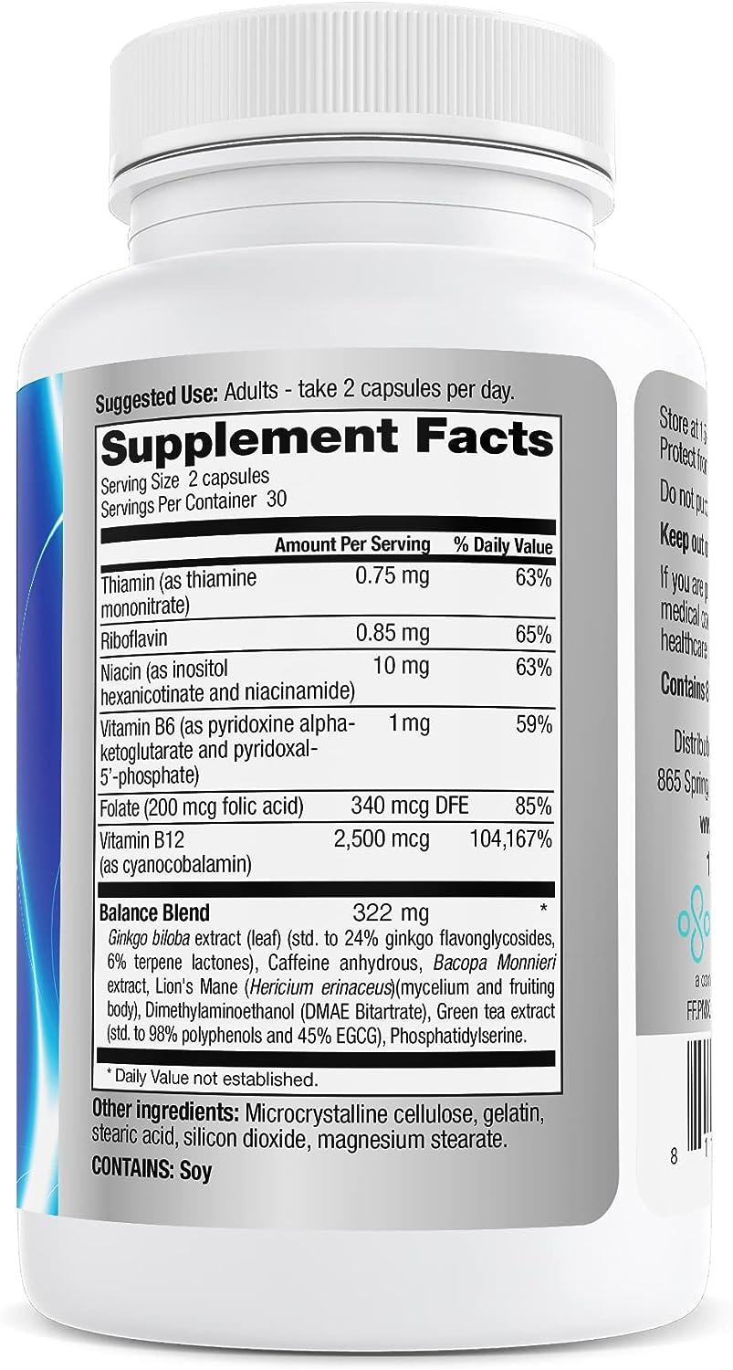 Focus Factor PRO MAX Nootropic 60ct Brain Supplement for Memory ...