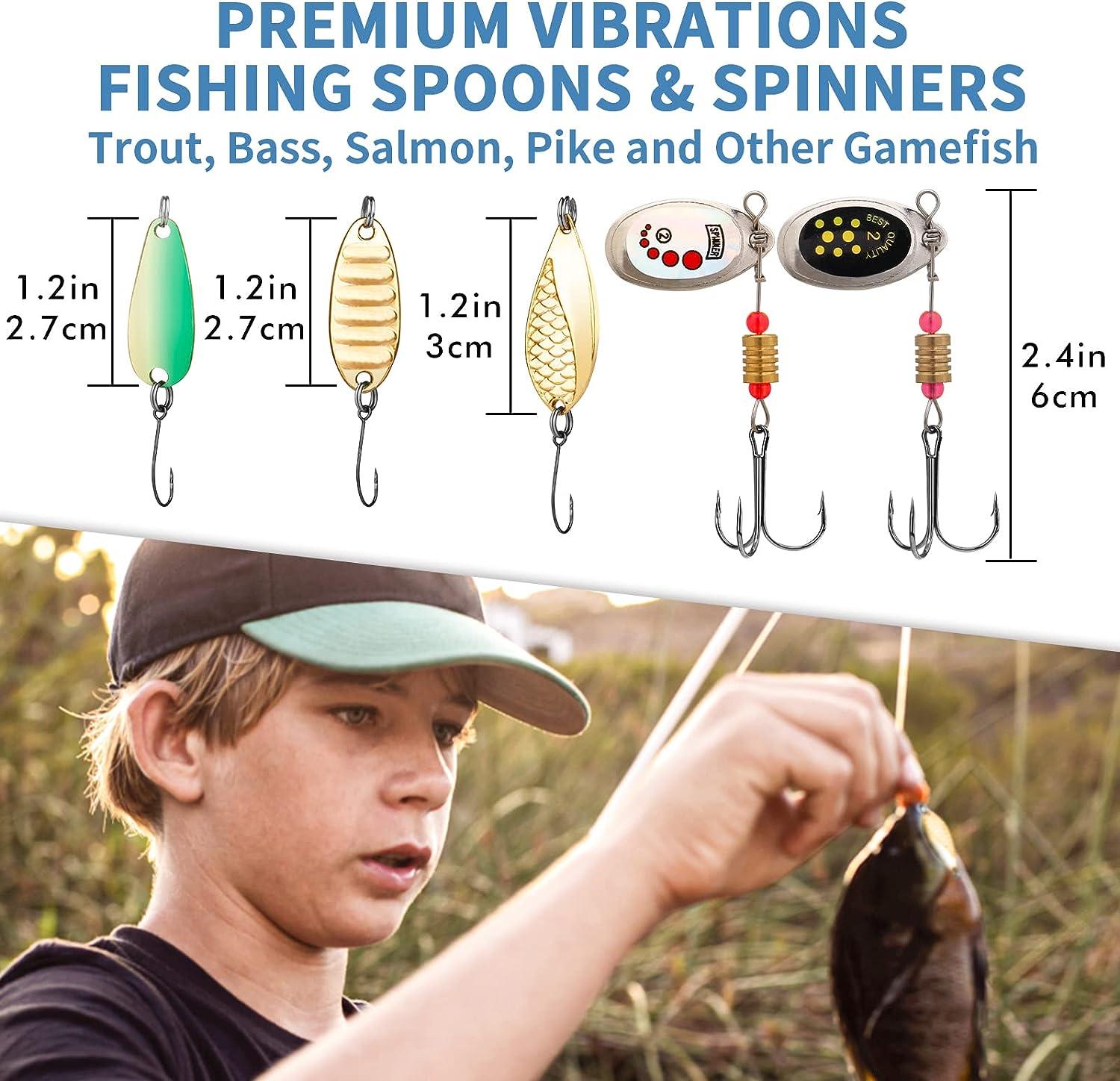 TRUSCEND 94Pcs Fishing Lures Kit - Minnow, Crankbait, Popper, Frog ...