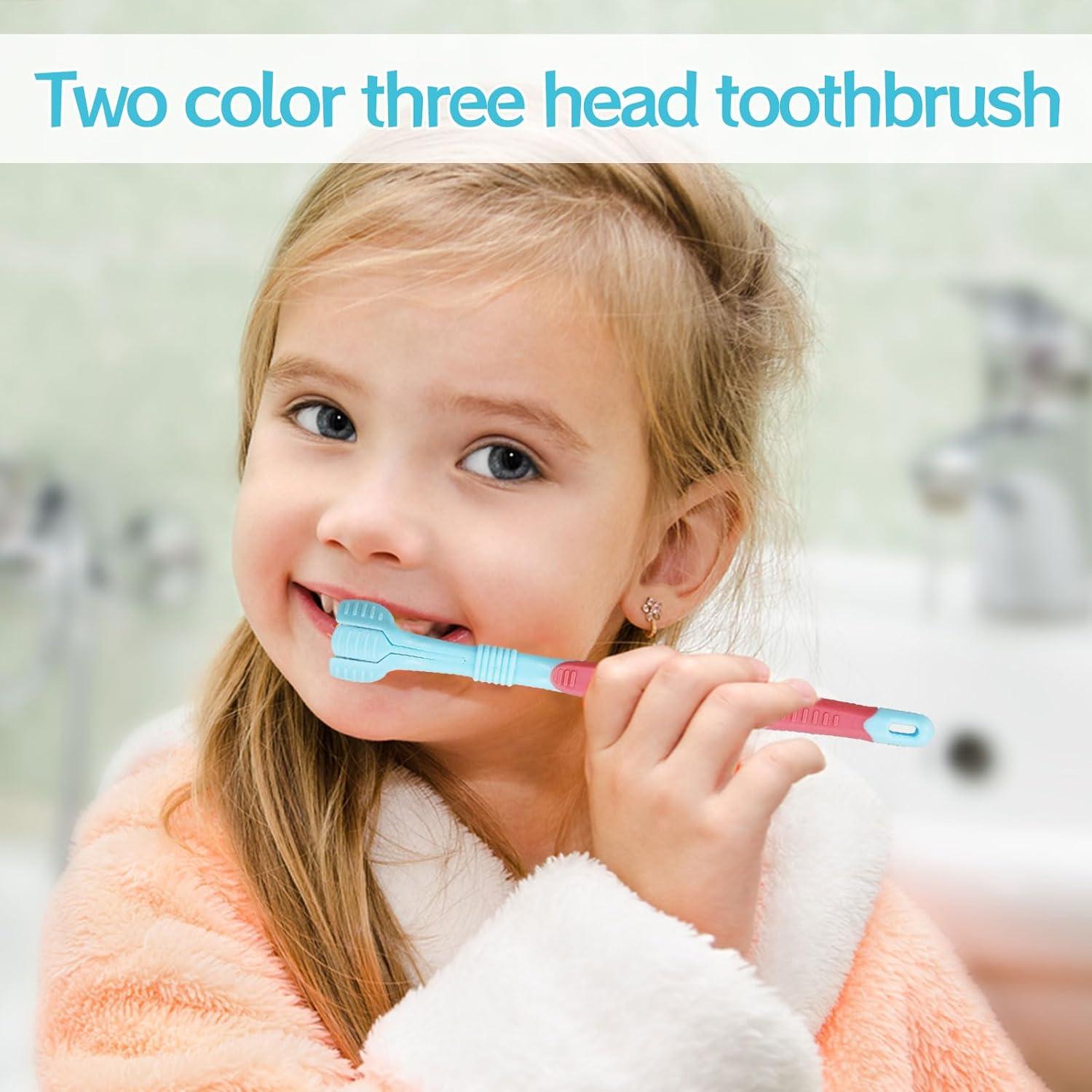 Autism Toothbrush 2 PCS - 3 Sided Sensory Toothbrush for Kids & Adults ...
